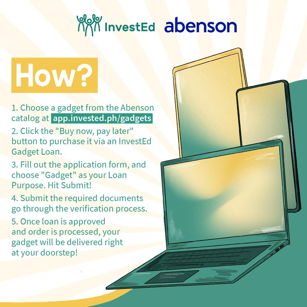 School gadget financing made more accessible with InvestEd-Abenson ...
